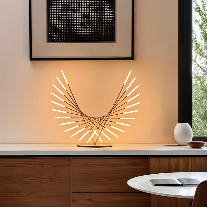 Lampe à poser M101 – Design Henri Rursztyn, style galaxie spirale ...