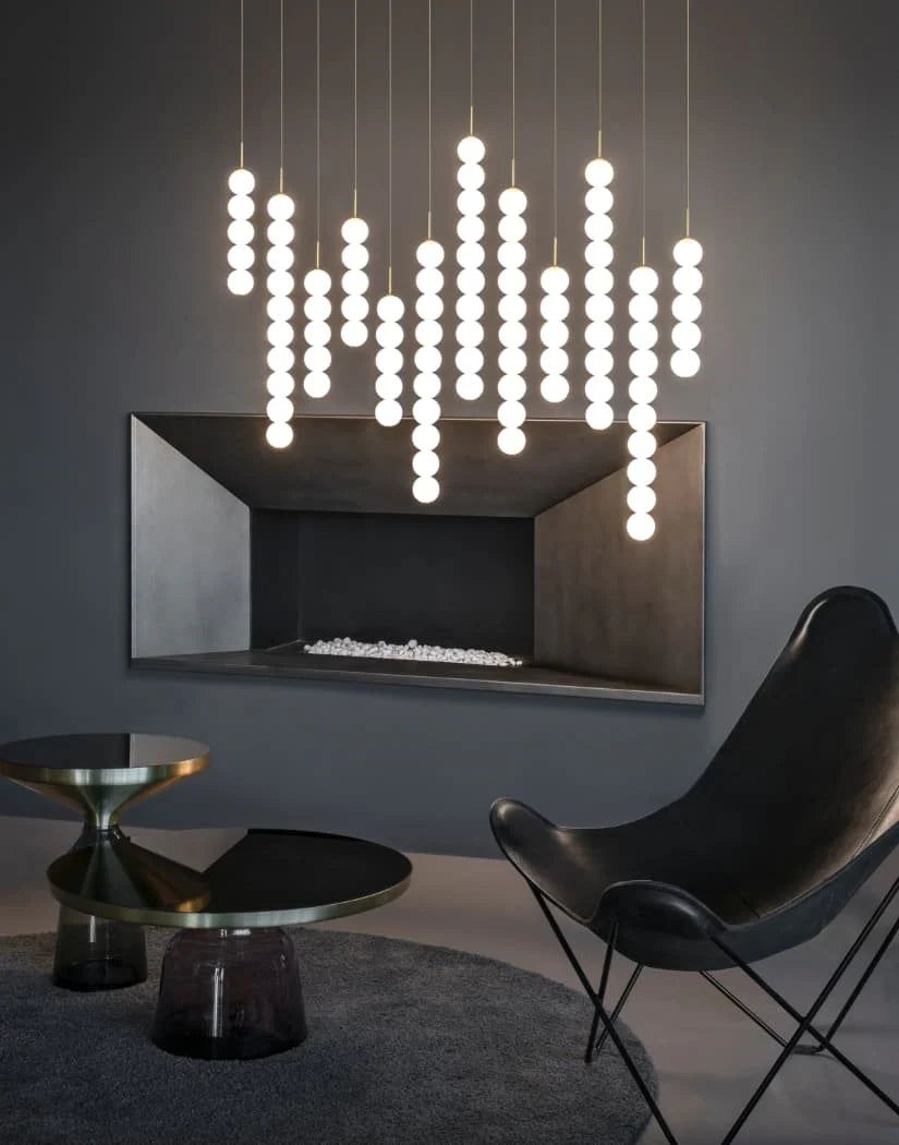 Abacus 70cm Suspensions LED Blanc – Asteri Paris